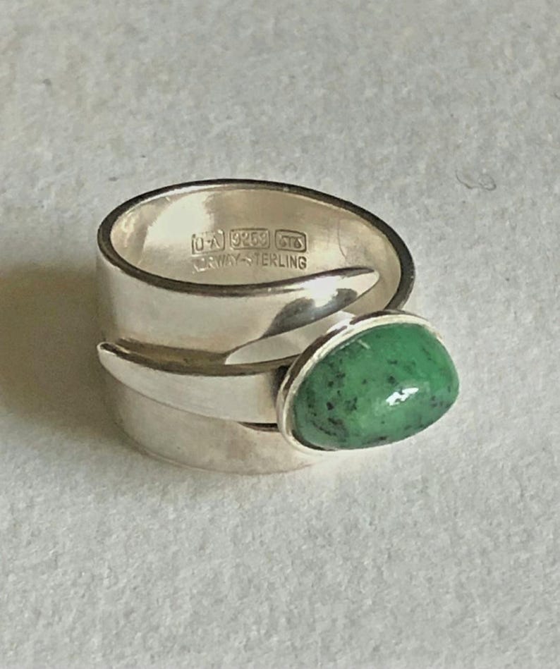 Vintage David Andersen Ring With Turquoise - Etsy