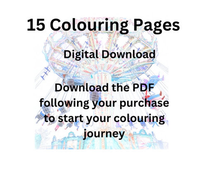 Fun Fair Colouring Pages Set of 15 A4 Printable Colouring Sheets ...