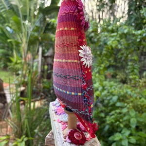 Unique CHRISTMAS Decor : Handmade Upcycled Aztec Fabric Trees Flower ...
