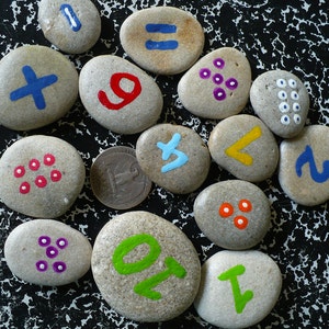 COUNTING ROCKS | Children Math Stone Learning Game | Organic Natural ...