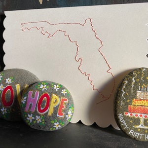 Happy Birthday STONE Art,painting on Rock,beach Pebble,home Decor Easy ...