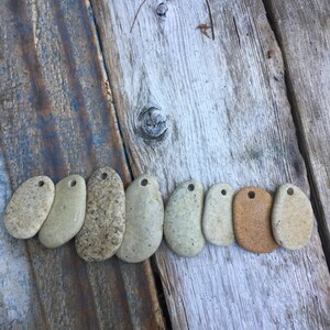 EARTHLY STONES...13 Hand Drilled Beach Stones,diy Paint Stone Art ...