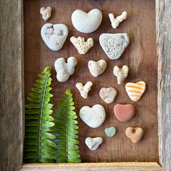 Natural Found Heart Shaped Rocks - Etsy