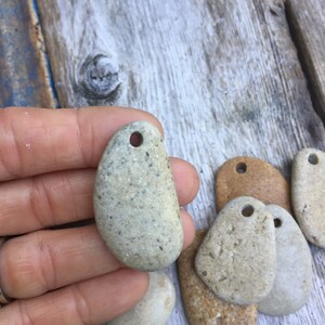 EARTHLY STONES...13 Hand Drilled Beach Stones,diy Paint Stone Art ...