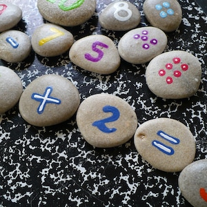 COUNTING ROCKS | Children Math Stone Learning Game | Organic Natural ...