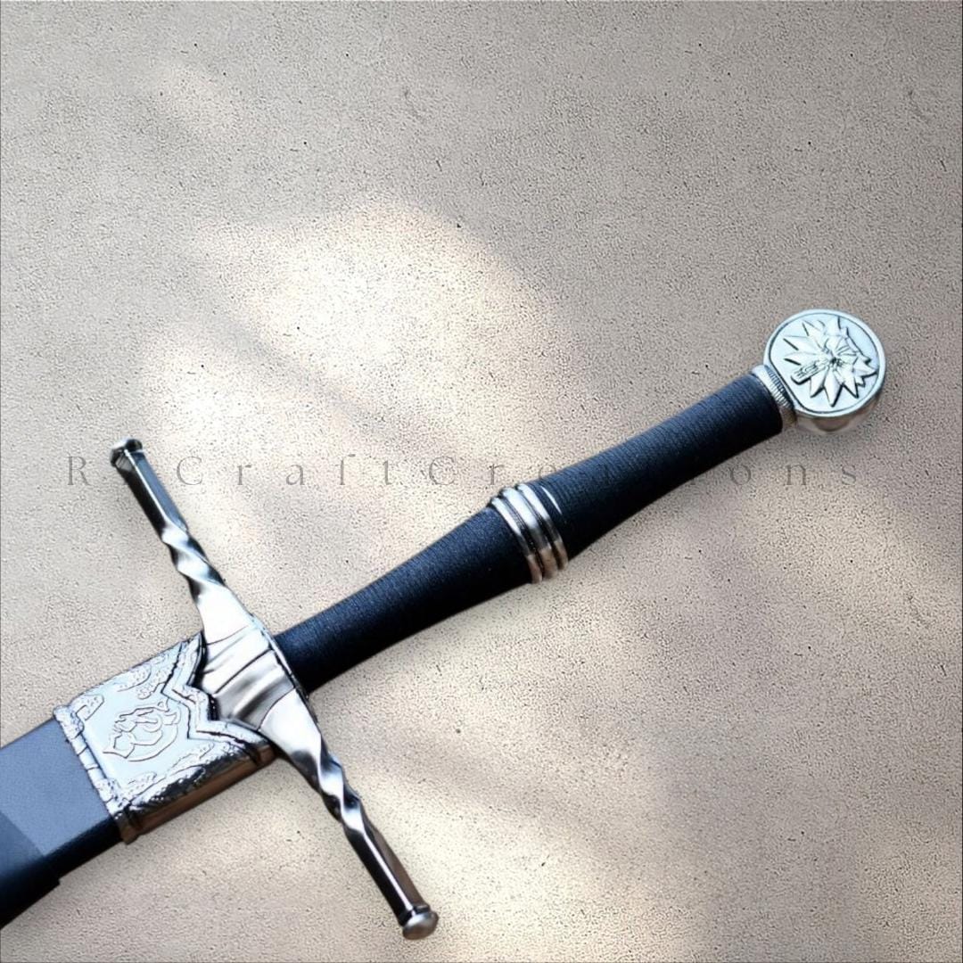 Witcher Silver Sword of Geralt of Rivia - Witcher Prop Sword of Geralt ...