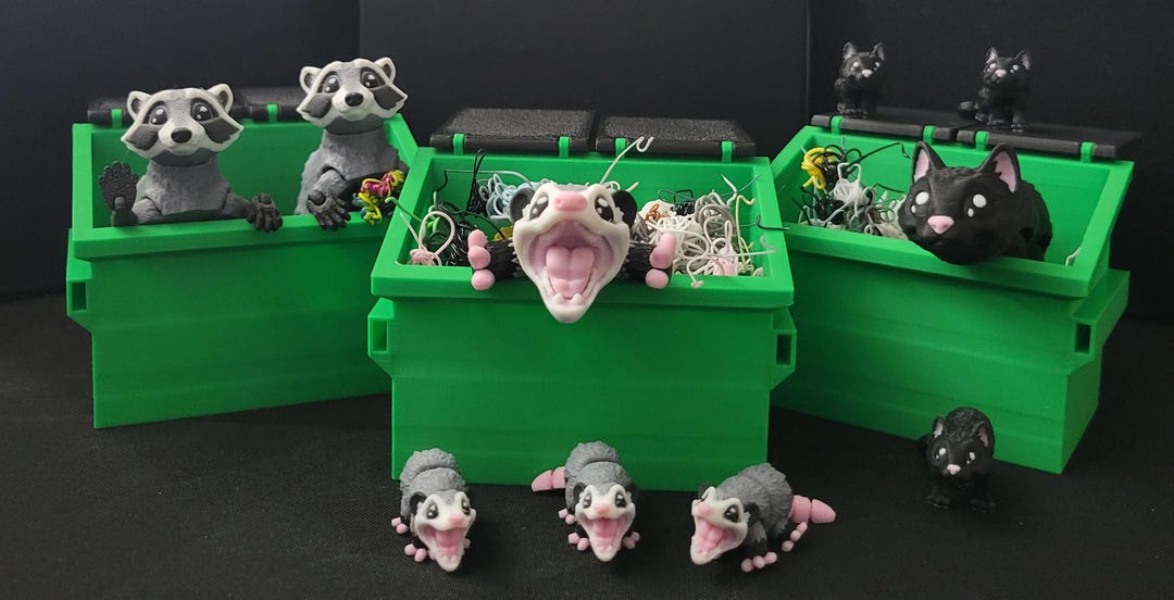 Dumpster Pet Bundle Budget Friendly Flexi Animal Pets With Trash in a ...