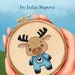 Cross Stitch Pdf Pattern Little Elk Ornament Modern and Unique Hand ...