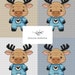 Cross Stitch Pdf Pattern Little Elk Ornament Modern and Unique Hand ...