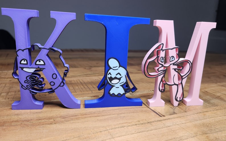 Pokemon Letter, Pokemon Name Custom Alphabet Letters With Adorable ...