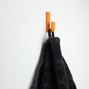 Colorful Wall Hooks - Self Adhesive or Screw Mount - 18 Color Options ...