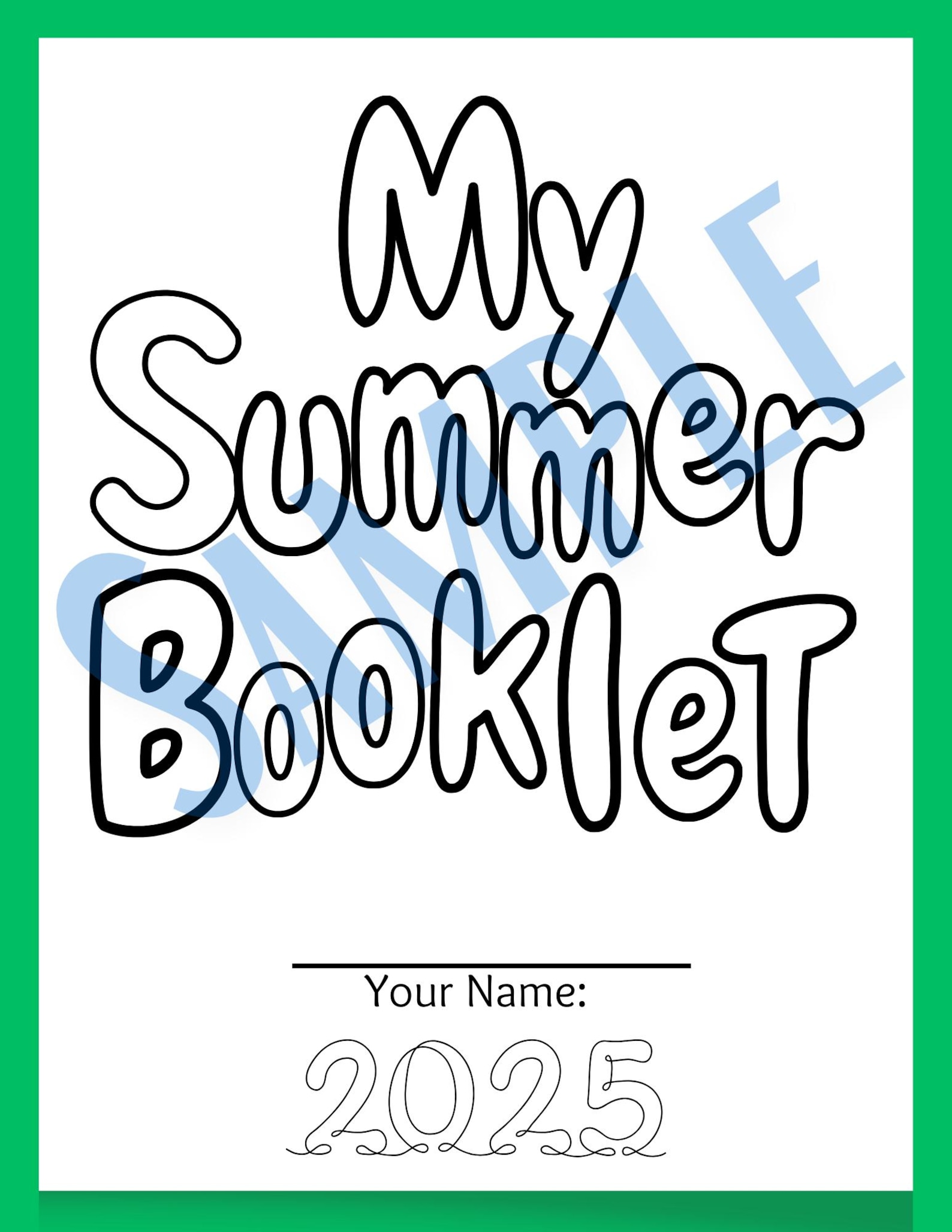 All About My Summer Booklet for Kids to Memorialize Their Summertime ...