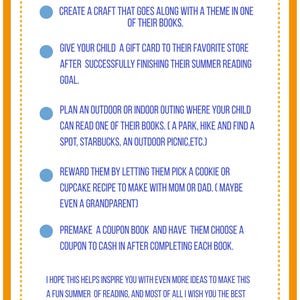 Summer Reading Goal Packet for Child’s List of Books to Read This ...