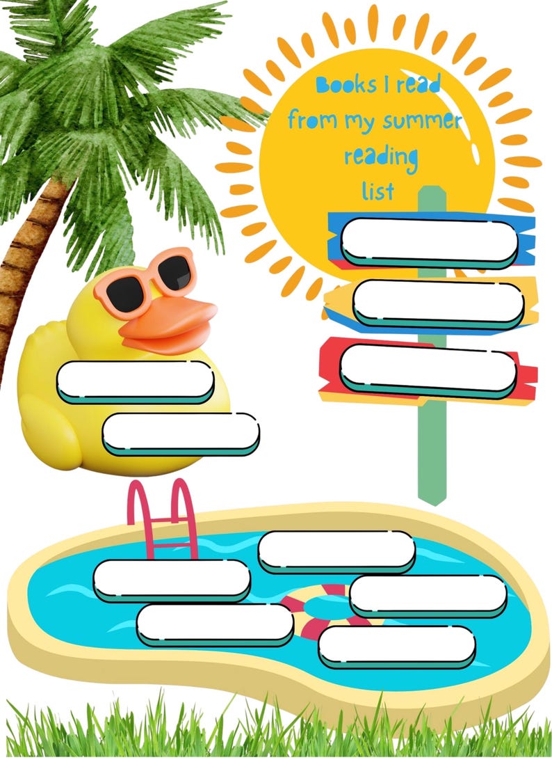 Summer Reading Goal Packet for Child’s List of Books to Read This ...
