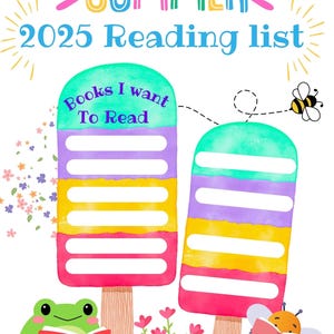 Summer Reading Goal Packet for Child’s List of Books to Read This ...