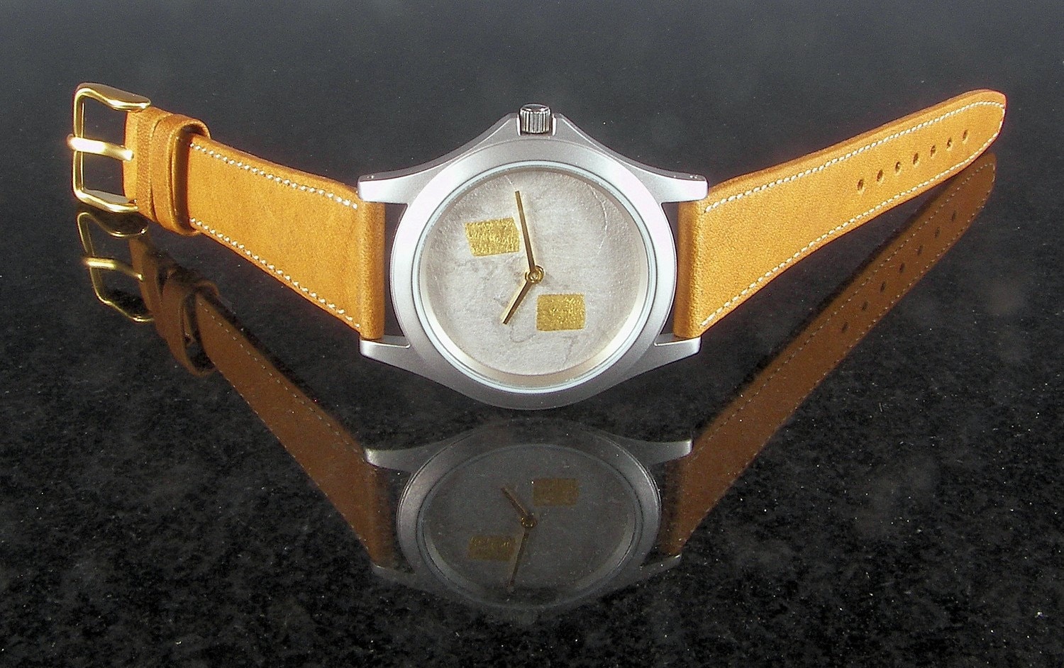 Silver Argentium Watch With 24k Gold - Etsy