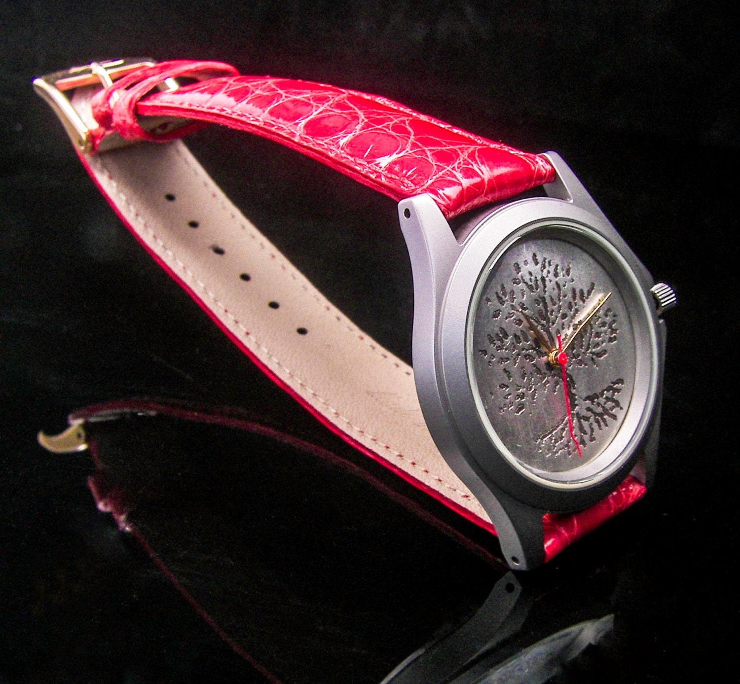 Silver Argentium Tree of Life Watch - Etsy