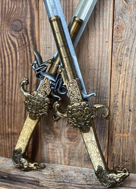 DEKO Flintlock Pistol Dagger ( pro Stück ) - Gem