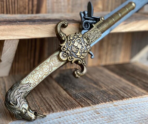 DEKO Flintlock Pistol Dagger ( pro Stück ) - Gem