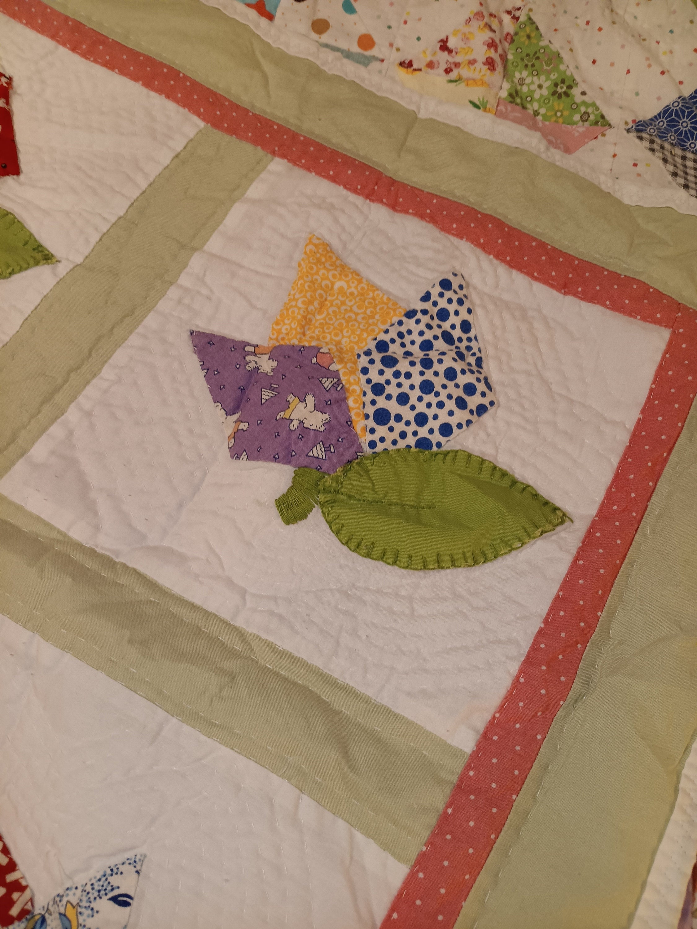 Spring Blossoms Lap Quilt Handmade Appliqued, Quilted! - Etsy
