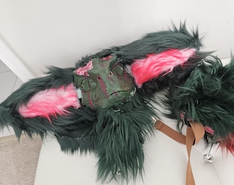 Fursuit Furry Dino Mask Raptor Velociraptor Head and Tail - Etsy