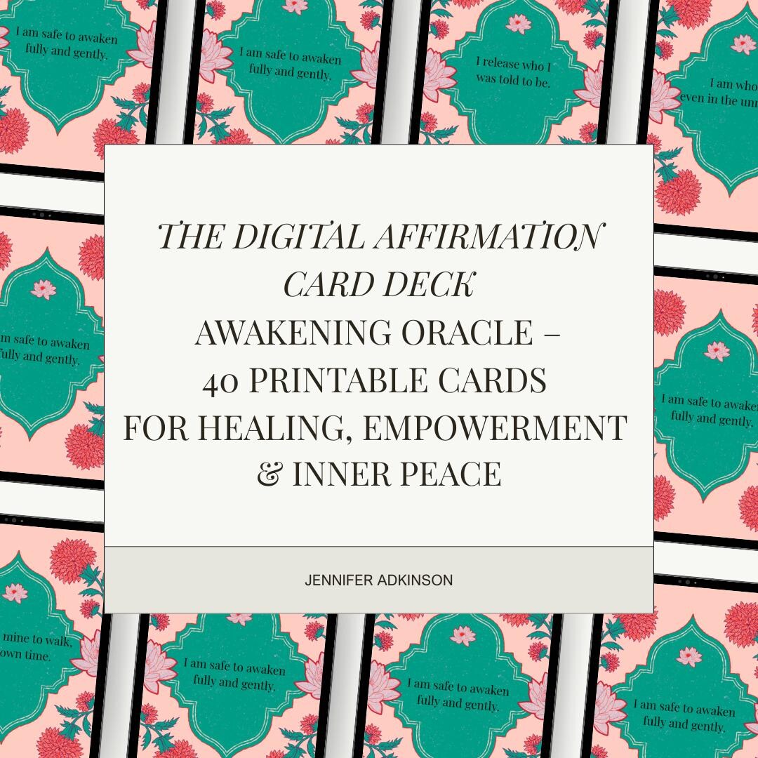 The Digital Affirmation Card Deck | Awakening Oracle – 40 Printable ...