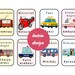 32 Transportation Vocabulary Flashcards, Turkish German Vehicle ...