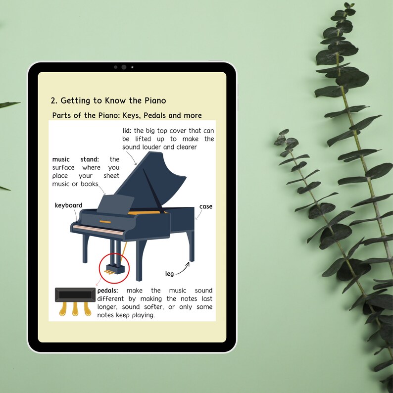 Printable Piano Lessons for Young Beginners My First Piano Book Piano ...