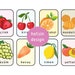 100 Turkish FOOD Flashcards - Pre-school - Homeschool -pdf - Etsy