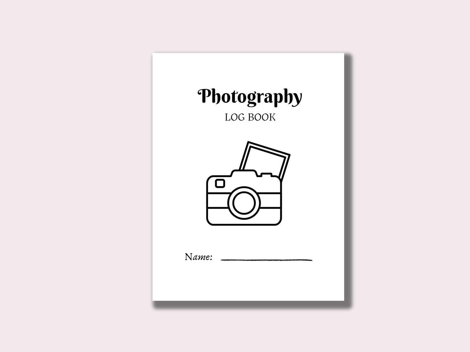 PHOTOGRAPHY Log Book 120 Pages Ready to Upload PDF Used as Low Content ...