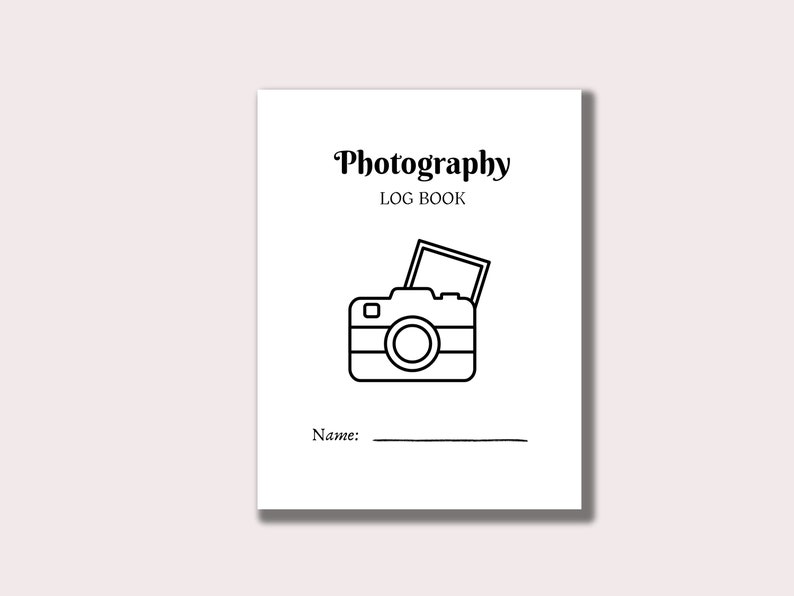 PHOTOGRAPHY Log Book 120 Pages Ready to Upload PDF Used as Low Content ...