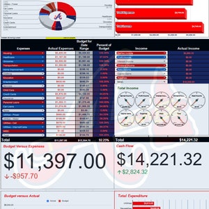 Kraken Personal Budget Spreadsheet - Etsy