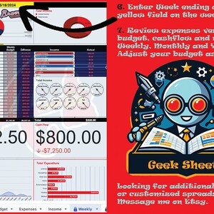 Kraken Personal Budget Spreadsheet - Etsy