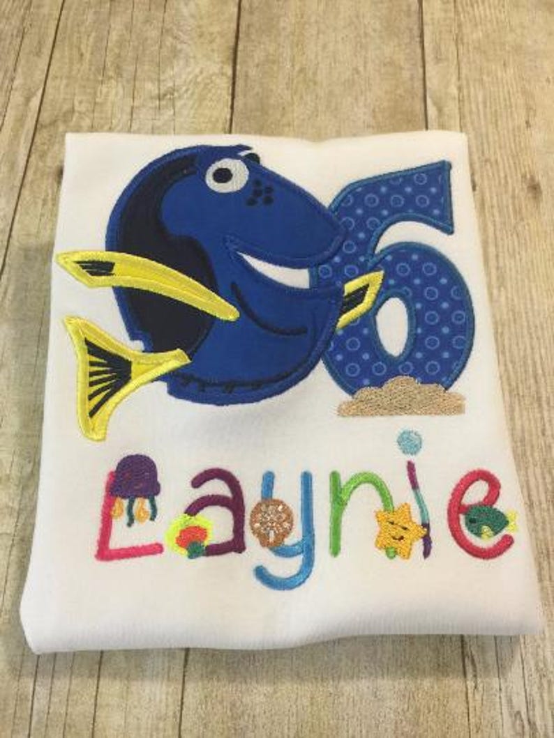 Finding Nemo & Dory Personalized Birthday Shirts - Etsy
