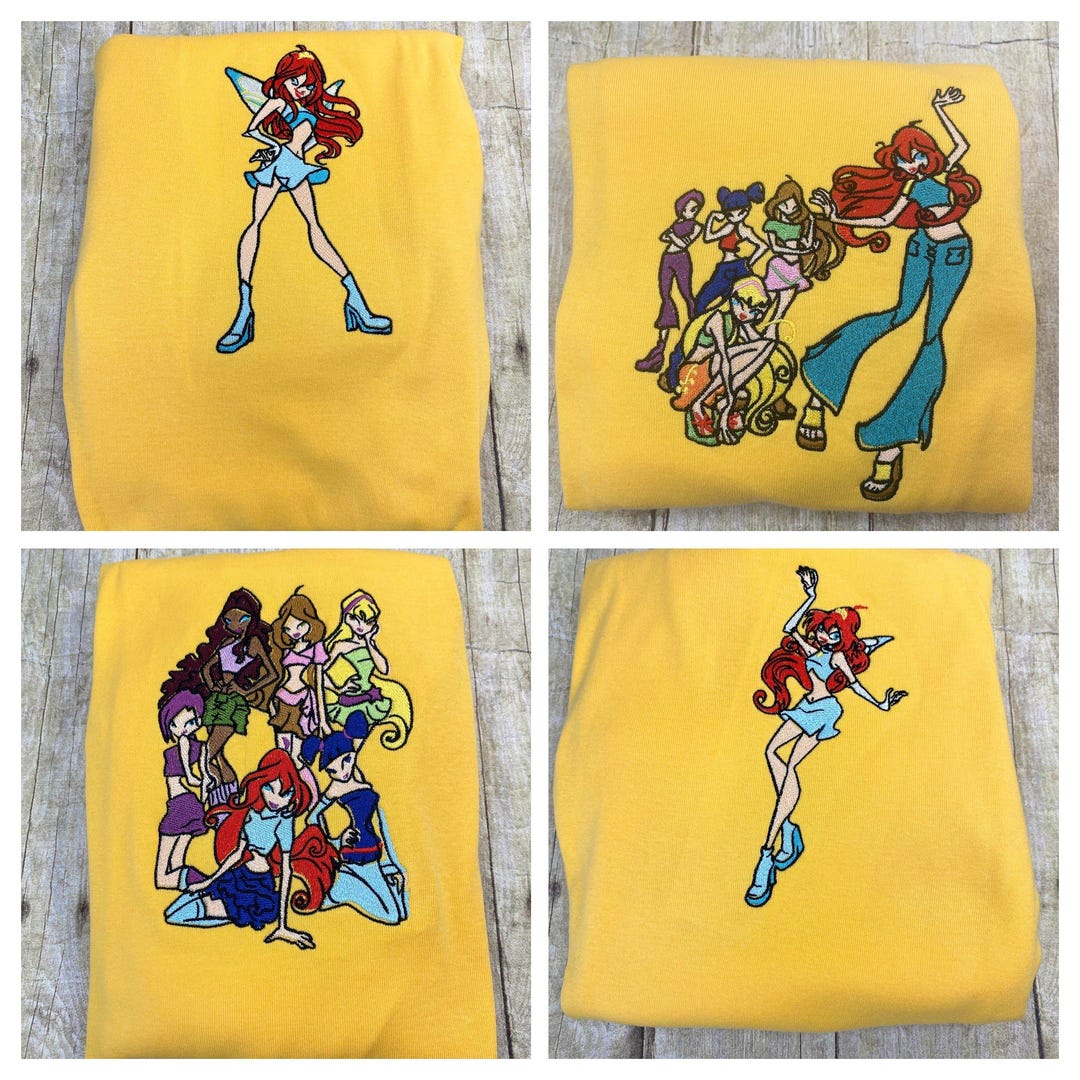 Winx Club Personalized Embroidered Shirts - Etsy