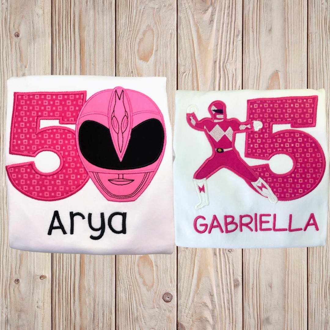 Power Rangers Personalized Birthday Shirt - Etsy