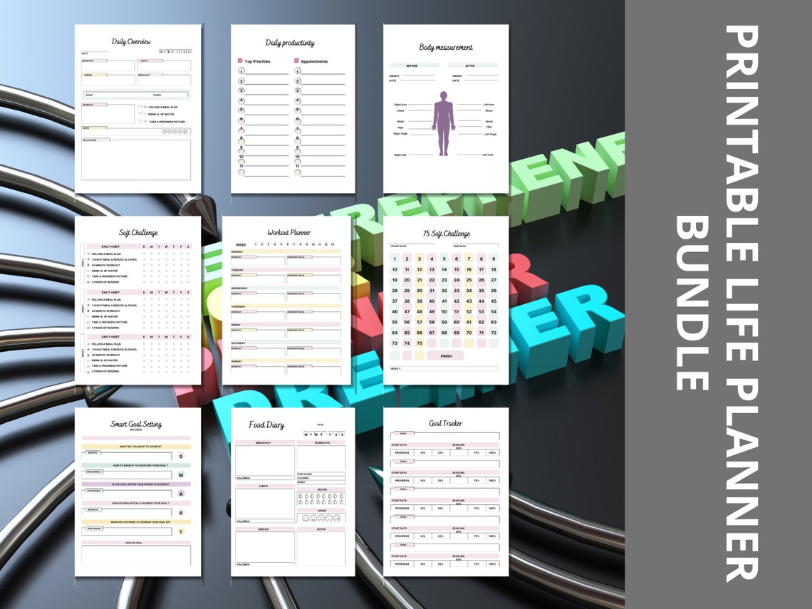 Ultimate Life Planner, Life Planner Printable, Printable Daily Planner ...