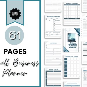 Small Business Planner Bundle, Printable Business Planner Bundle, Small ...