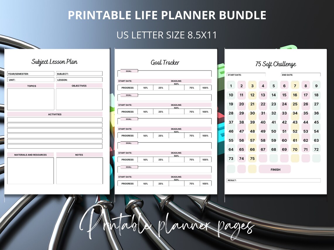 Ultimate Life Planner, Life Planner Printable, Printable Daily Planner ...