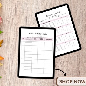 Caregiving Planner, Caregiver Planner Printable, Home Health Care Form ...