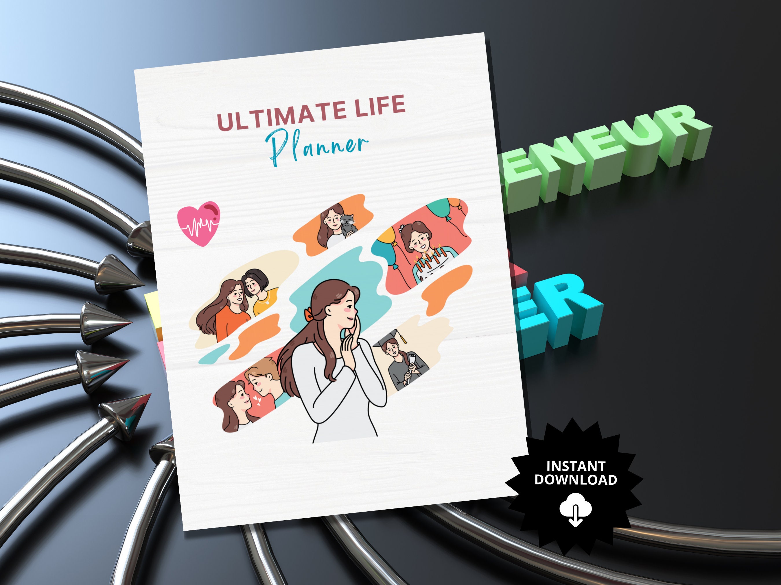 Ultimate Life Planner, Life Planner Printable, Printable Daily Planner ...