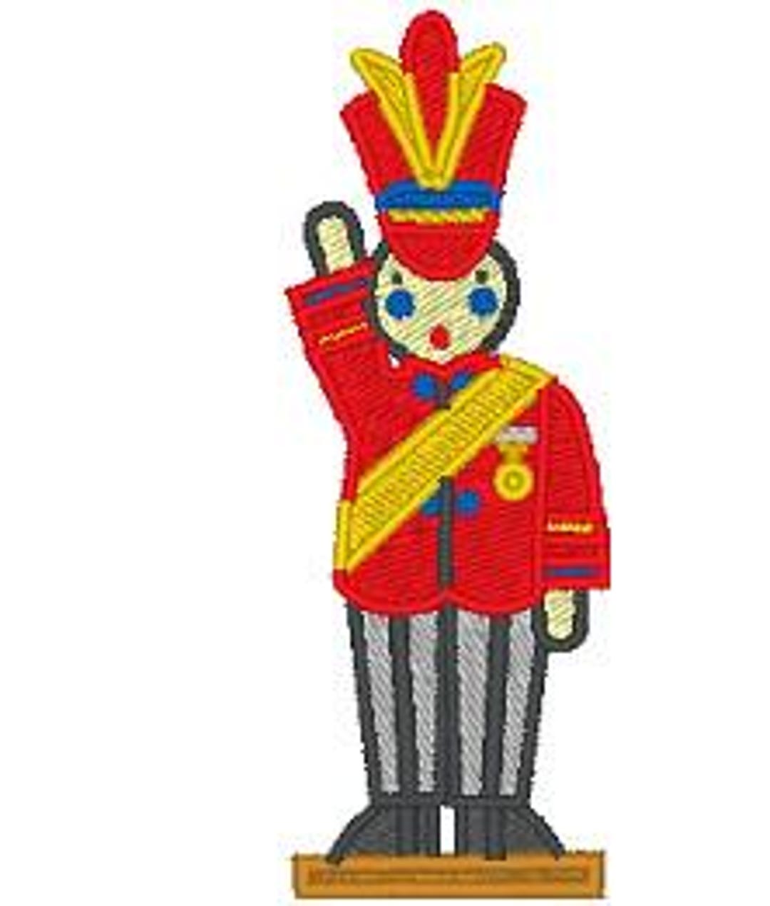 Toy Soldier Design Christmas Set 3 Stitched Machine Embroidery Design ...