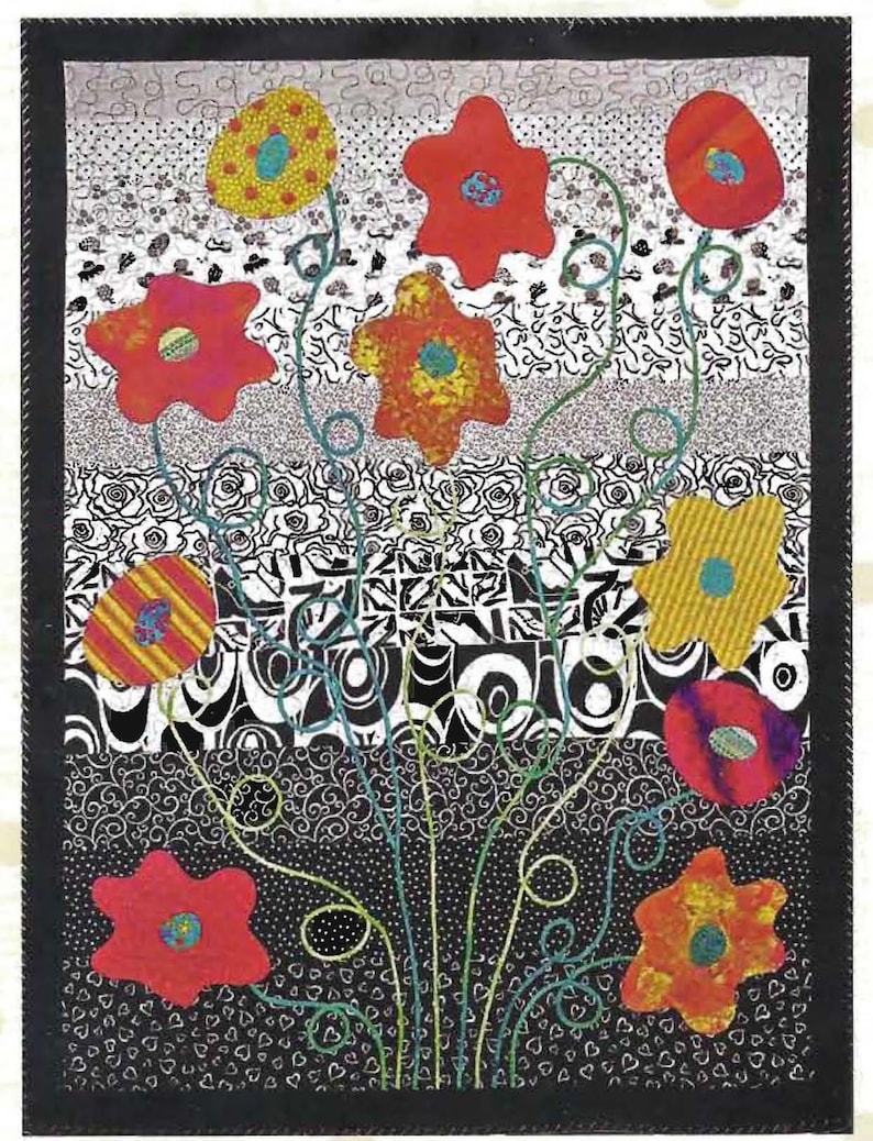 A Rose Tinted Life Quilt or Wall Hanging Pattern From Lizzie B Creative ...