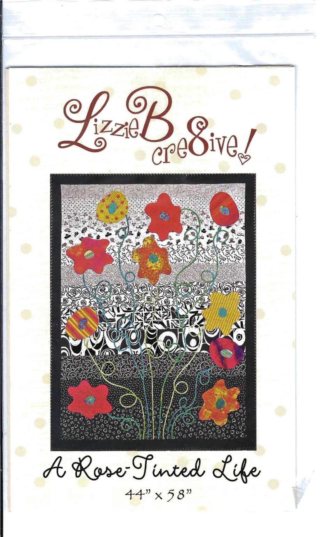 A Rose Tinted Life Quilt or Wall Hanging Pattern From Lizzie B Creative ...