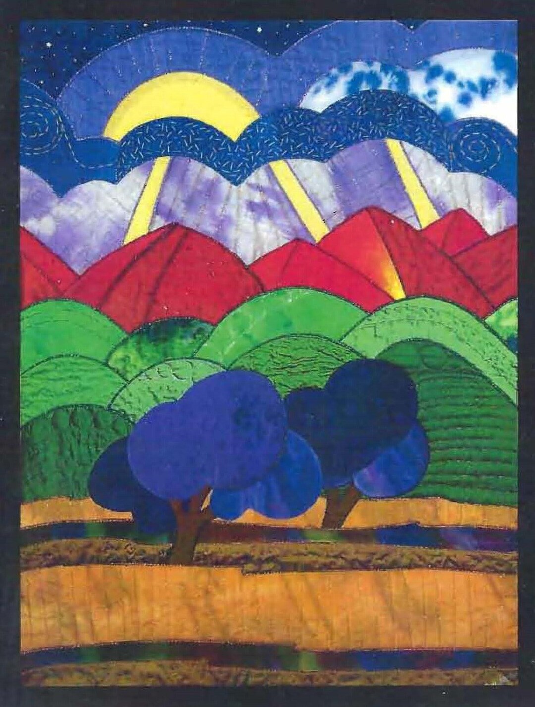 Winter Wonder Art Landscape Wall Hanging Quilt Pattern - Etsy