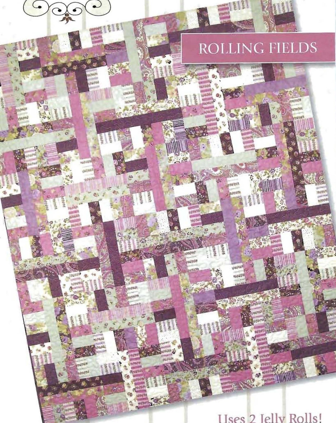Rolling Fields 2 Jelly Roll Quilt Pattern by Legacy - Etsy