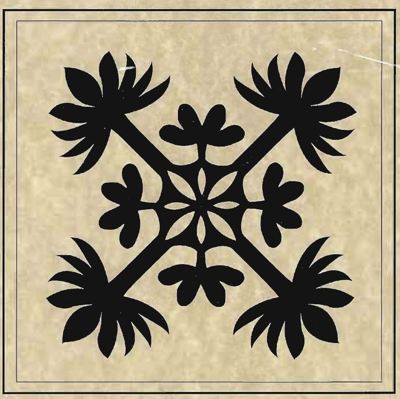 Naupaka Hawaii Polynesian Quilt Block Pattern - Etsy