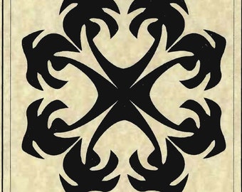 Naupaka Hawaii Polynesian Quilt Block Pattern - Etsy
