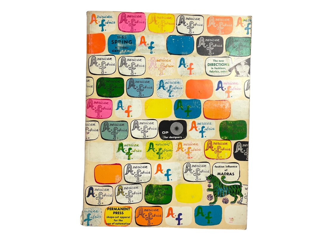 Vintage American Fabrics Op Art for Designers Catalogue No. 71 Spring ...