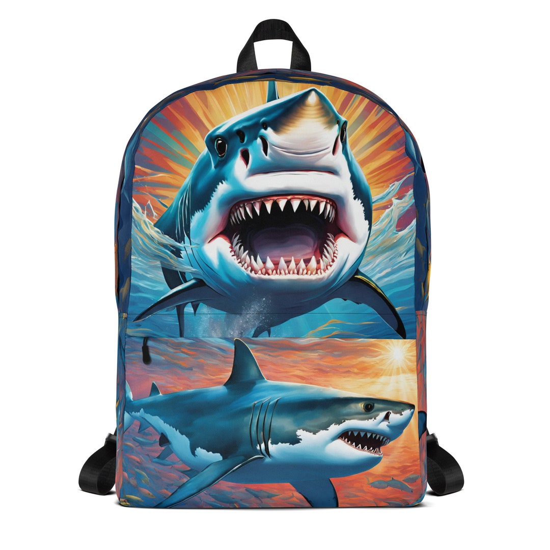 Great White Sharks Backpack - Etsy